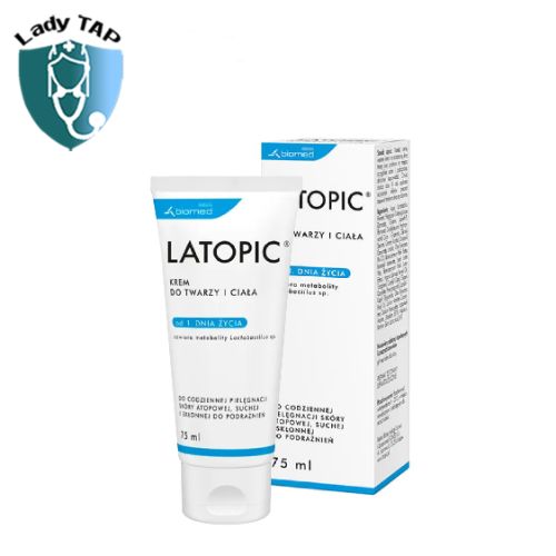 Latopic Face And Body Cream 75ml - kem dưỡng ẩm làm dịu da, chống kích ứng